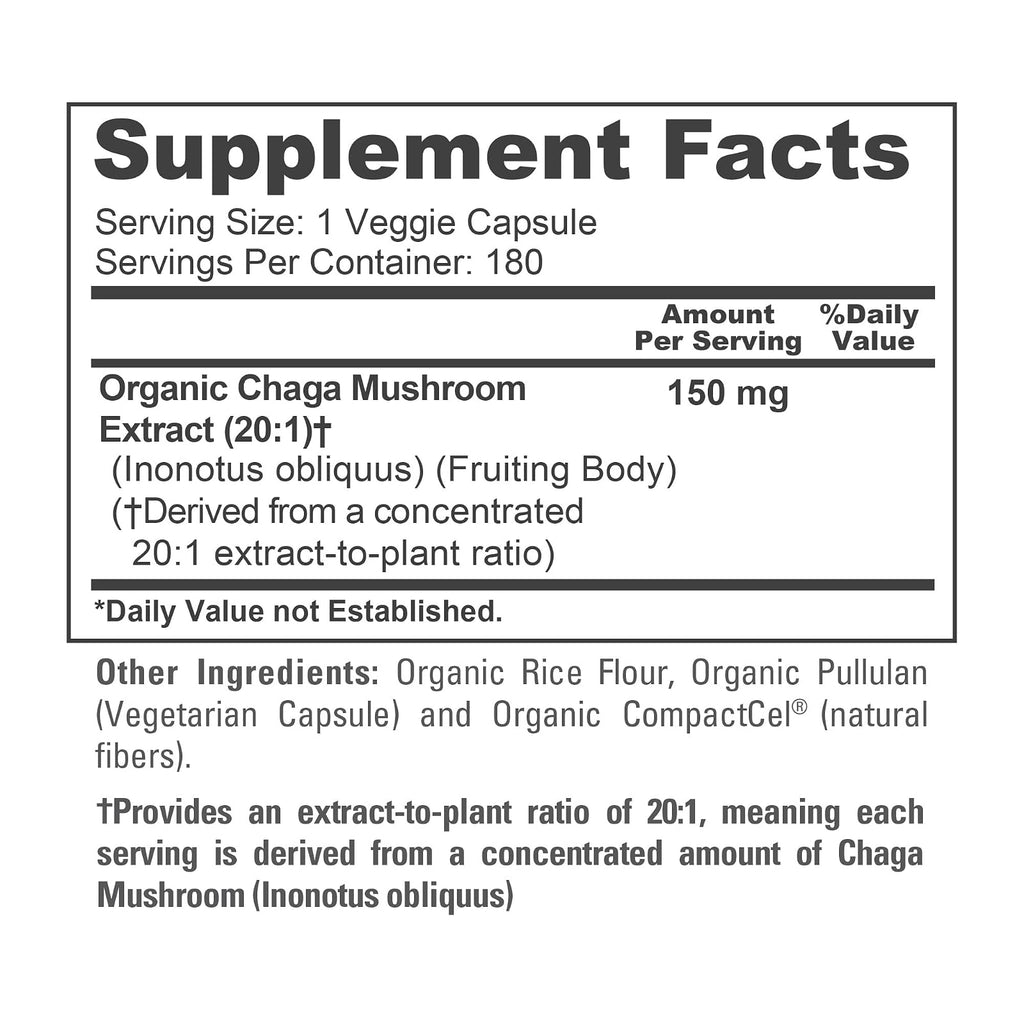 natural chaga supplement for vitality