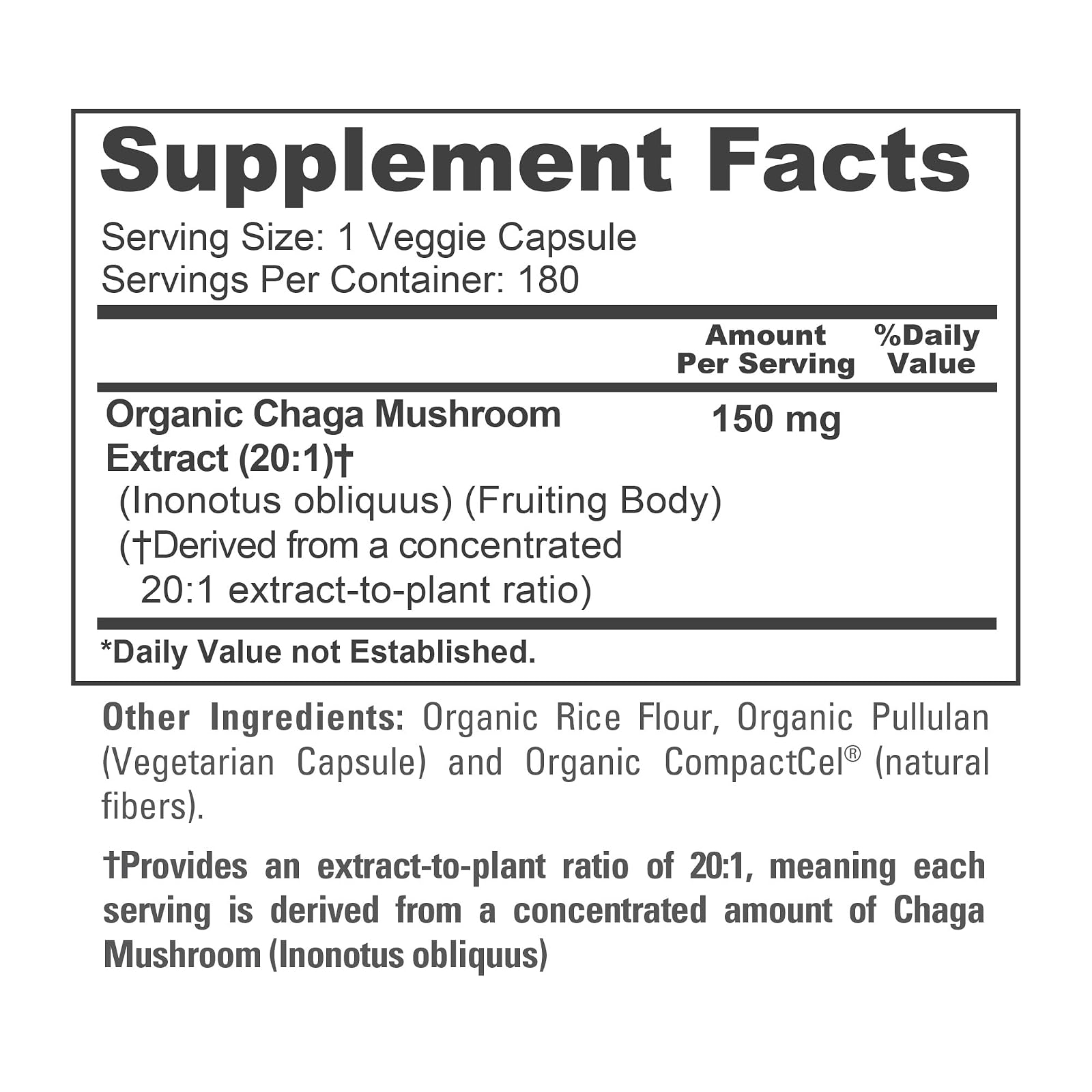 natural chaga supplement for vitality