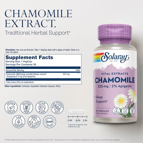 natural chamomile herbal supplement