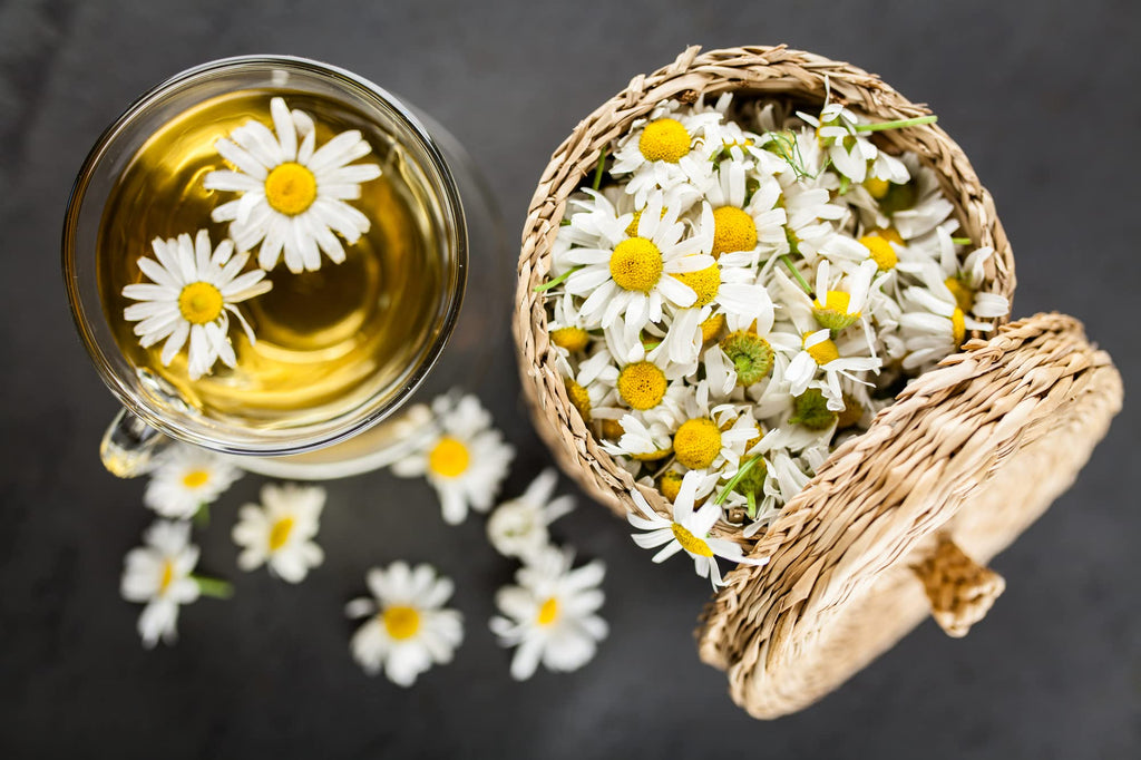 natural chamomile tea for bedtime