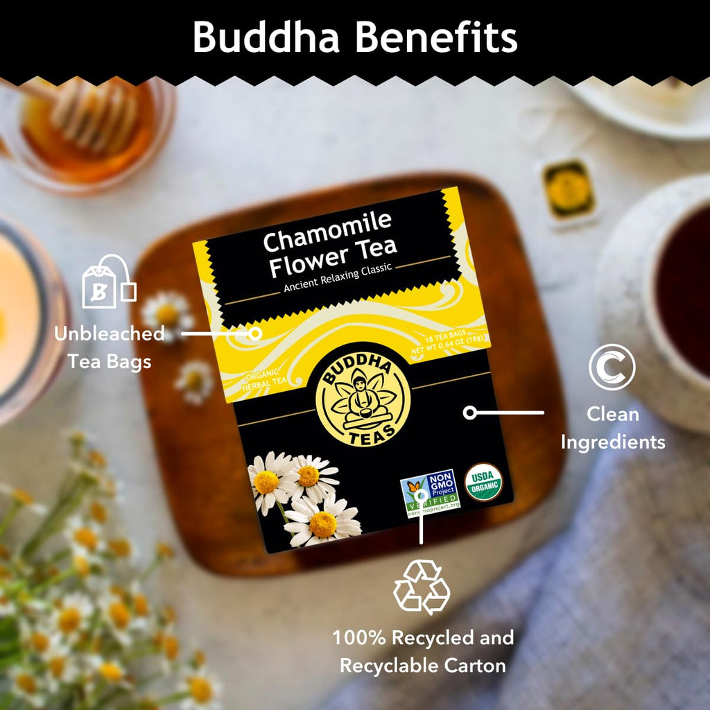 natural chamomile tea for stress relief