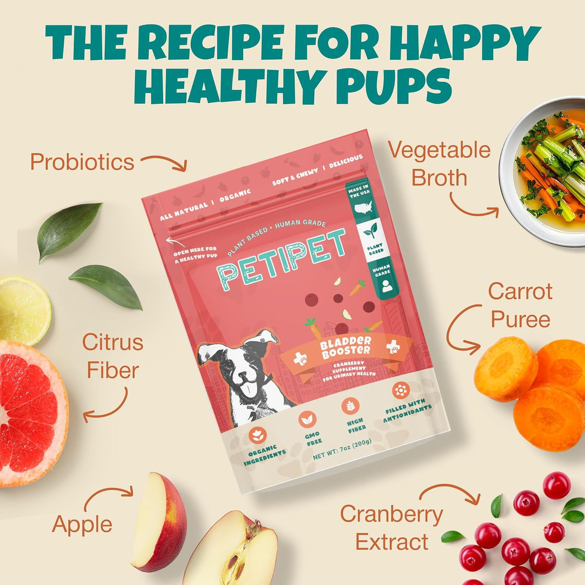 Natural chews for bladder support