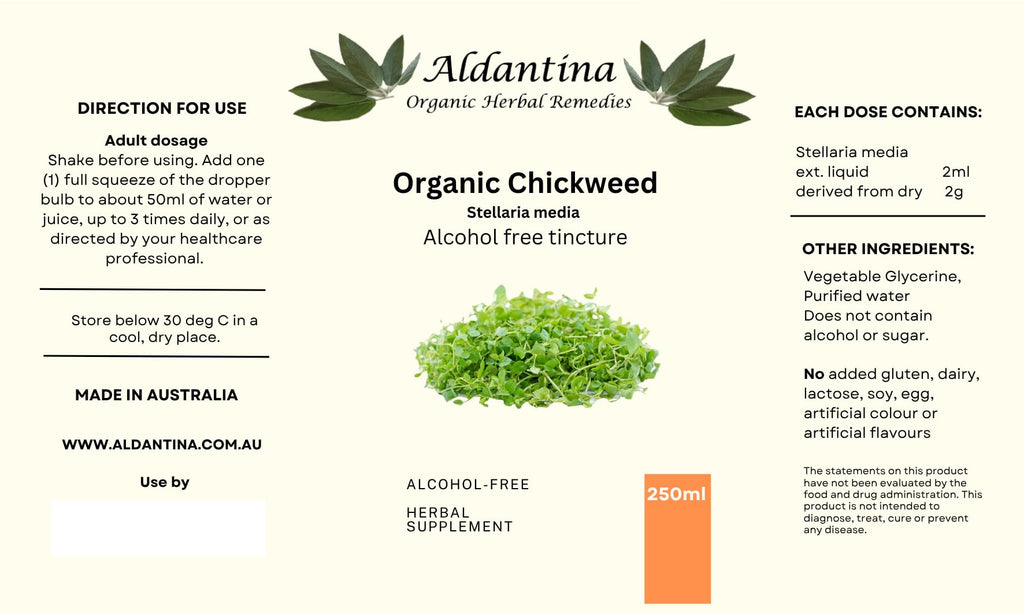 natural chickweed extract for skin care