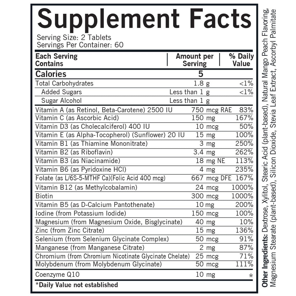 natural children's vitamin with Coenzyme Q-10