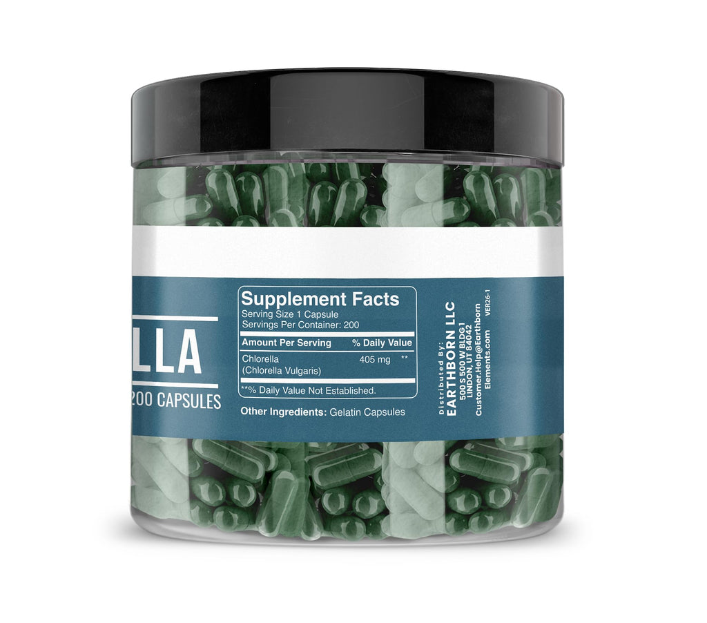 natural chlorella capsules for detox