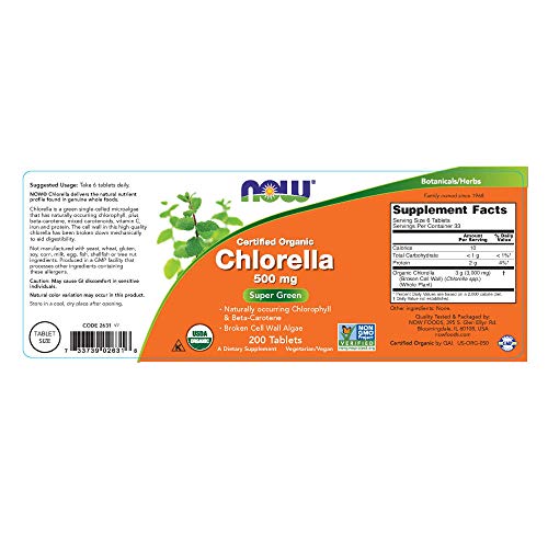 natural chlorella plant source