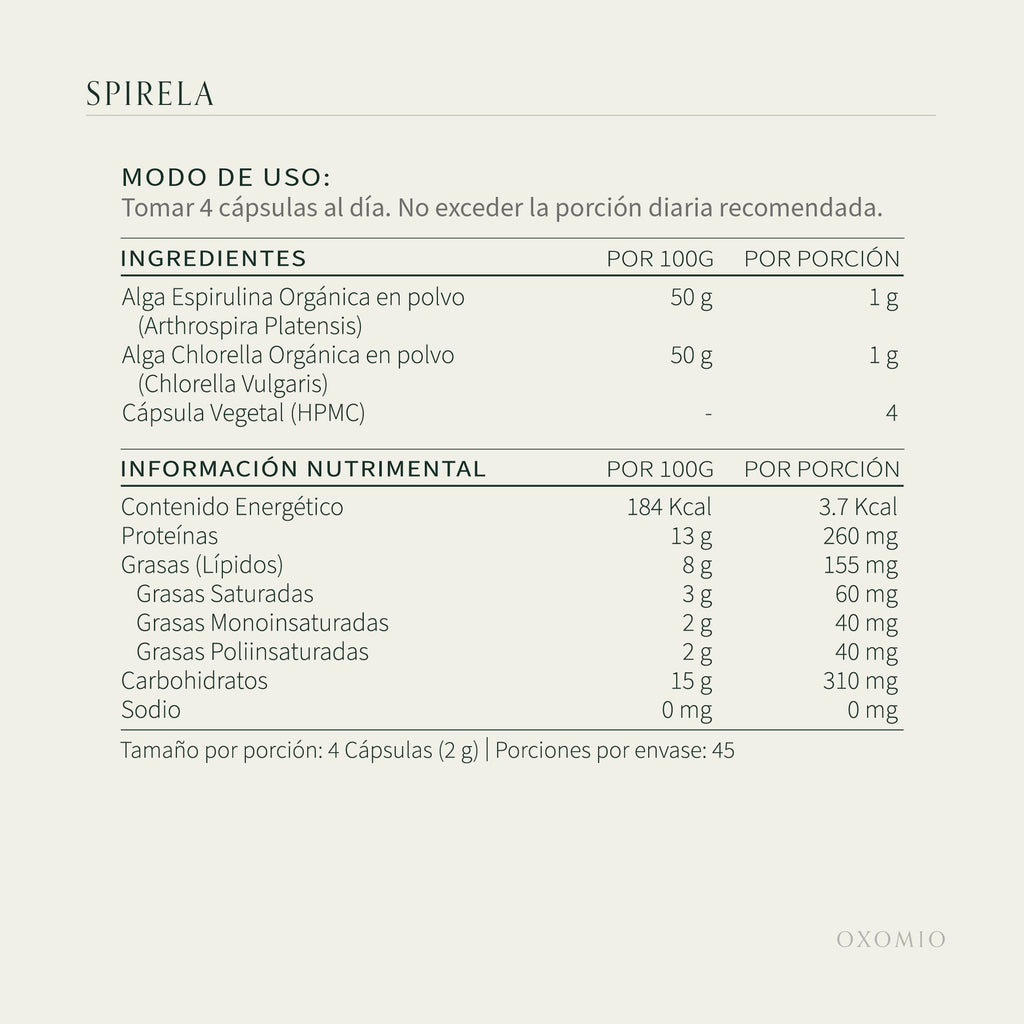 natural chlorella spirulina for energy