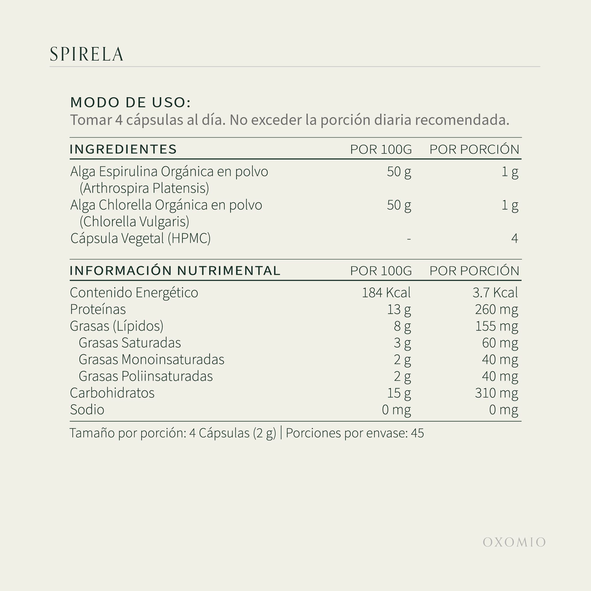 natural chlorella spirulina for energy