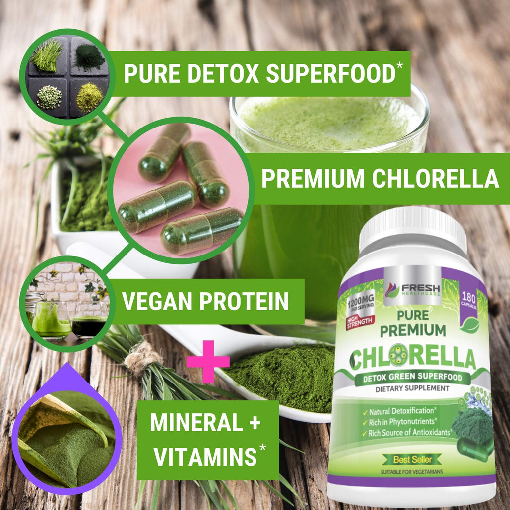 natural chlorella supplement for energy boost