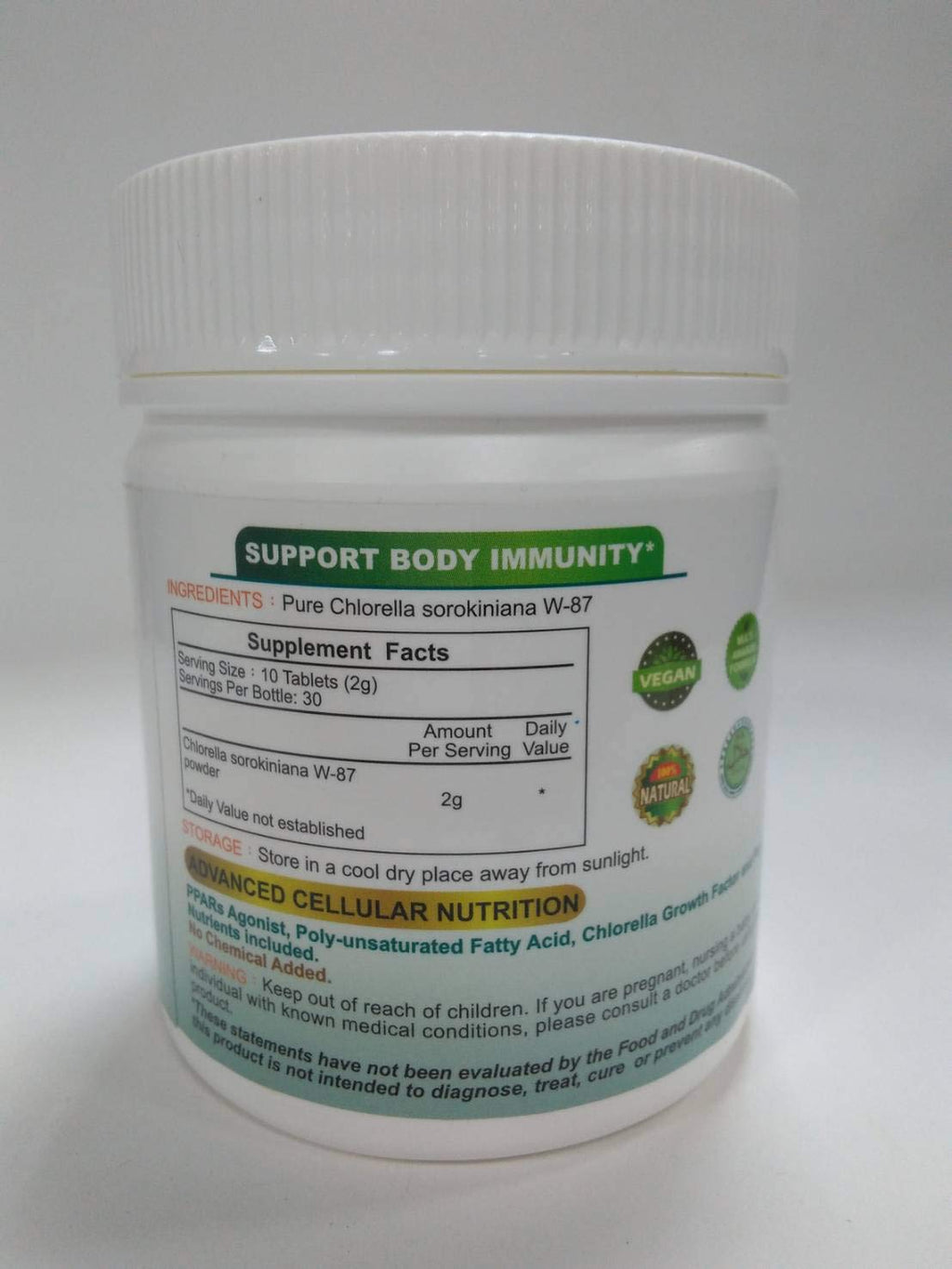 natural chlorella tablets for detox