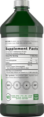 Natural chlorophyll for detox support