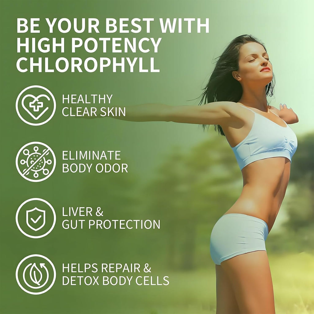 Natural chlorophyll for hair vitality