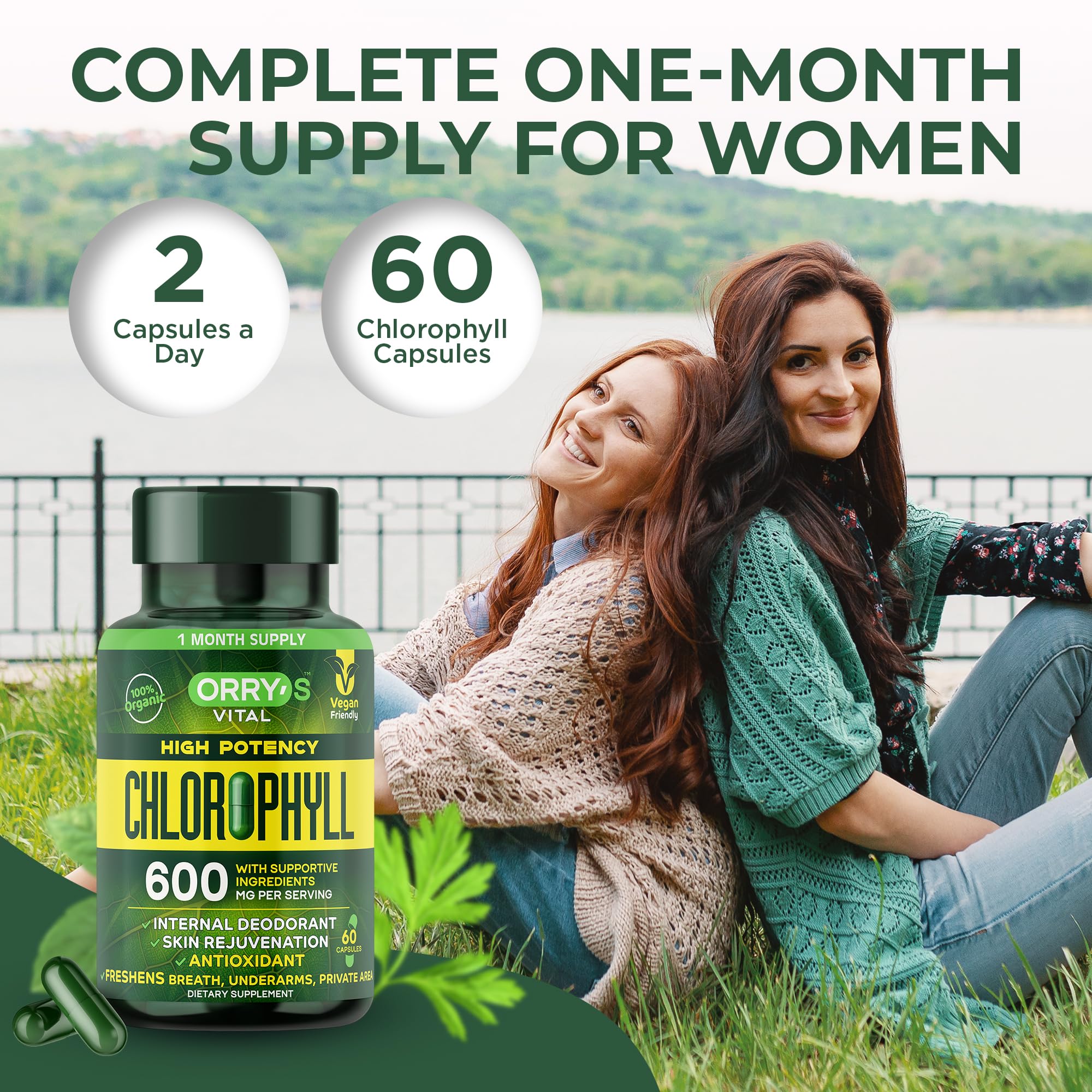 Natural chlorophyll for skin health