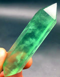 Natural chlorophyll quartz rod for wellness