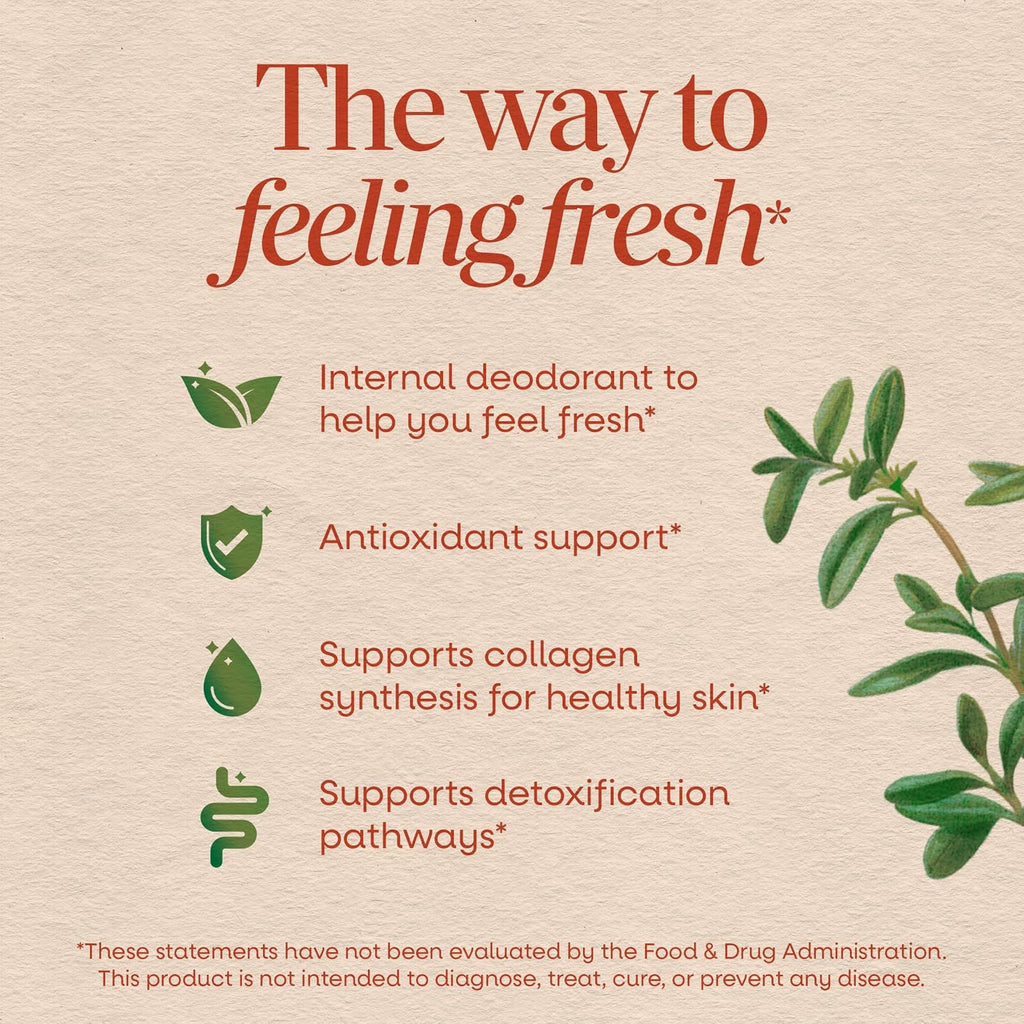 Natural chlorophyll supplement for digestion