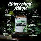 Natural chlorophyll supplement for energy