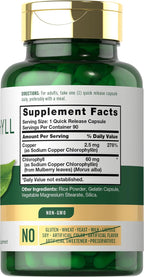 Natural chlorophyll supplement for energy