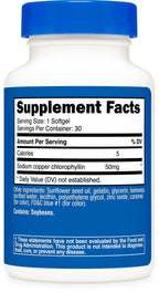 Natural chlorophyll supplement for freshness