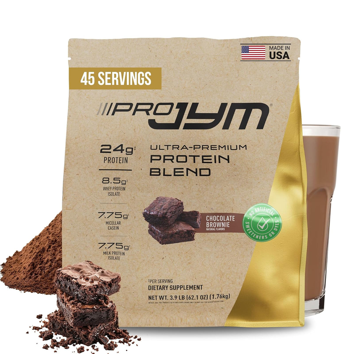 natural chocolate brownie whey protein