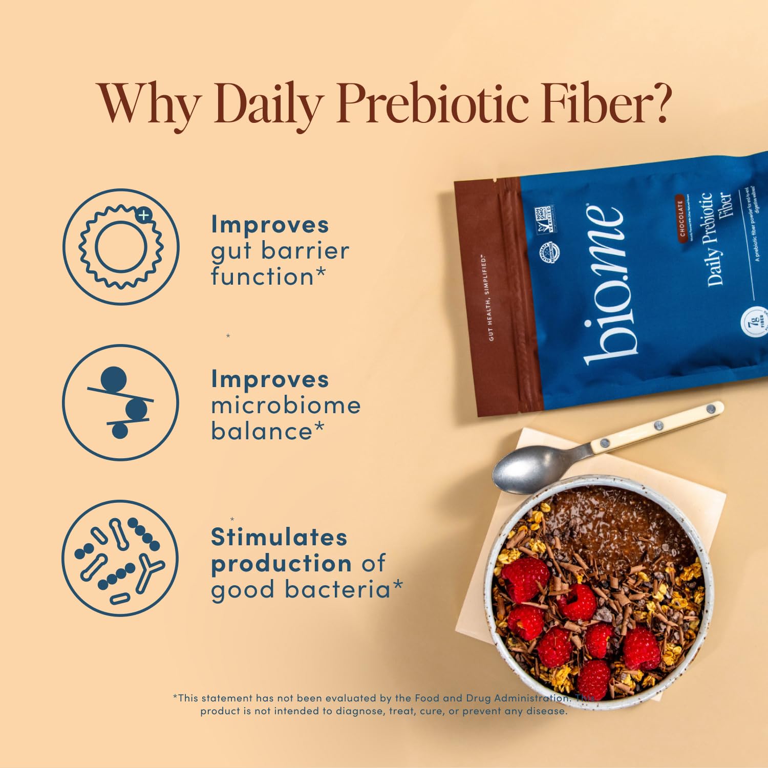 natural chocolate flavoured fiber powder