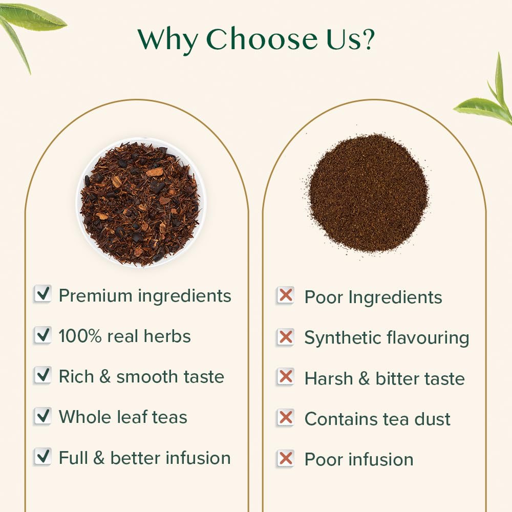 natural chocolate vanilla tea for wellness