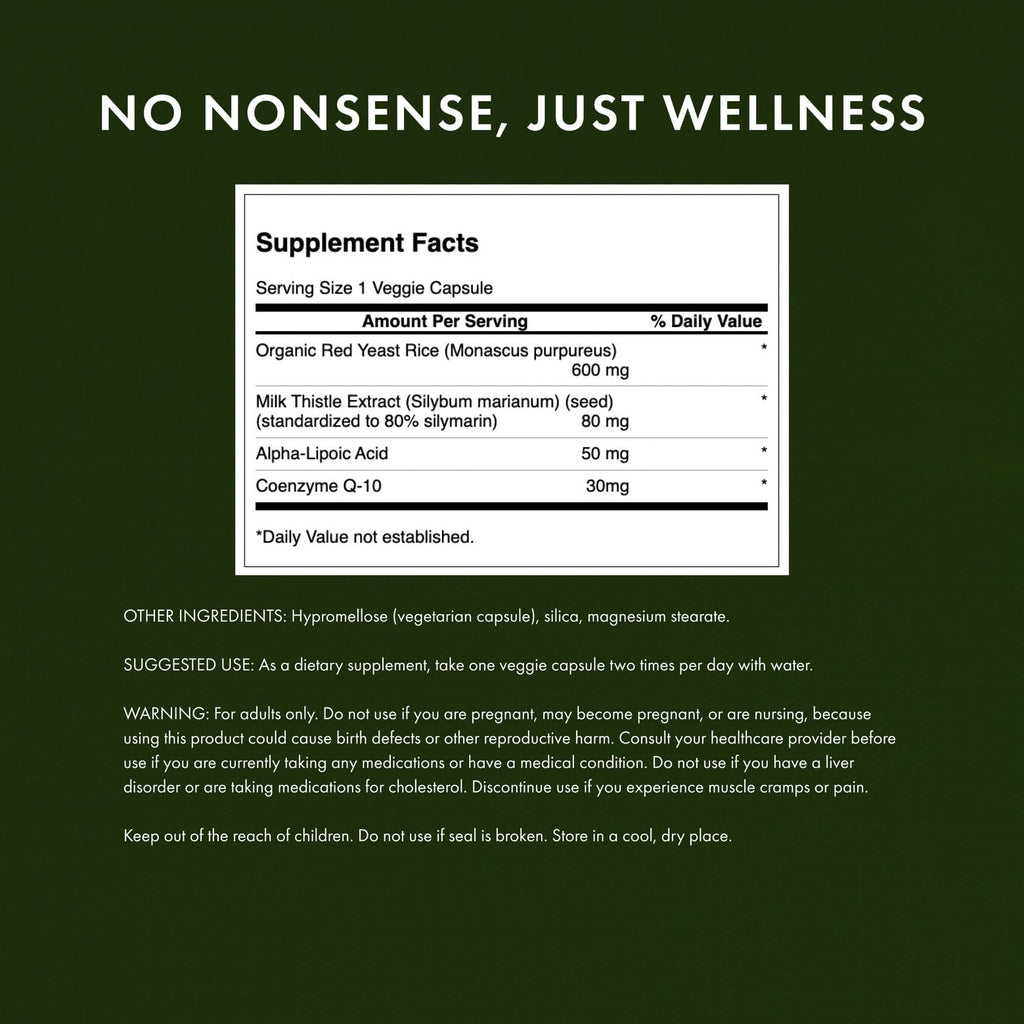 natural cholesterol support capsules