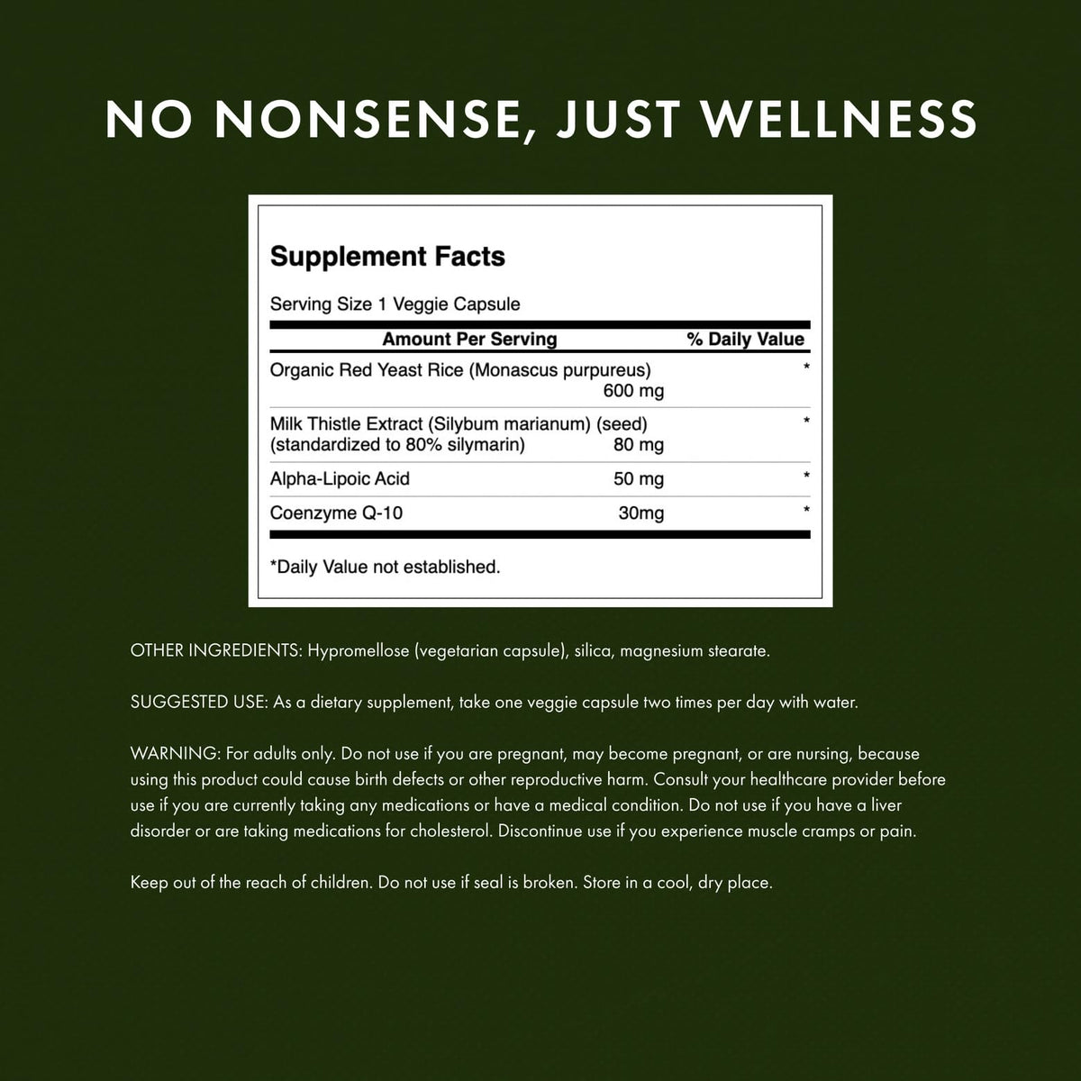 natural cholesterol support capsules