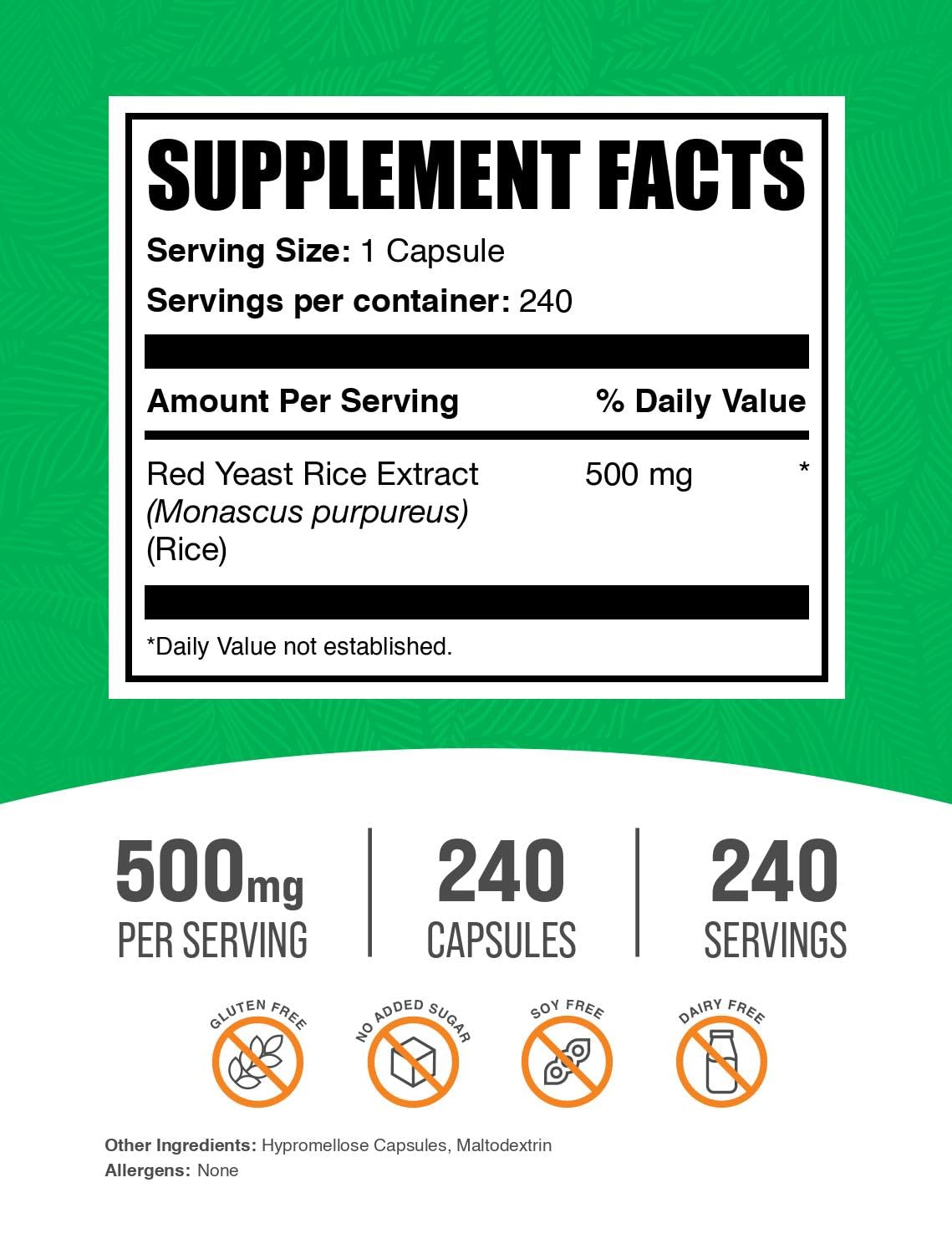 natural cholesterol support red yeast rice