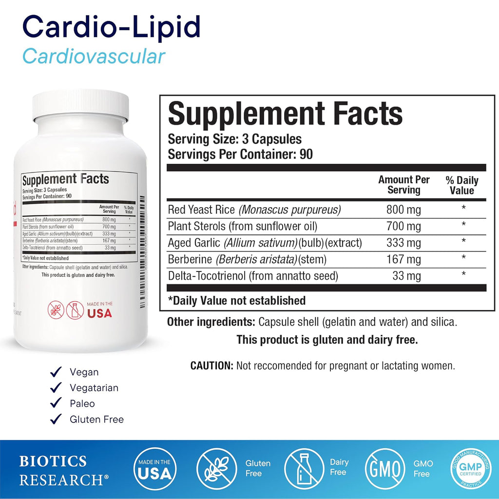 Natural cholesterol support supplement