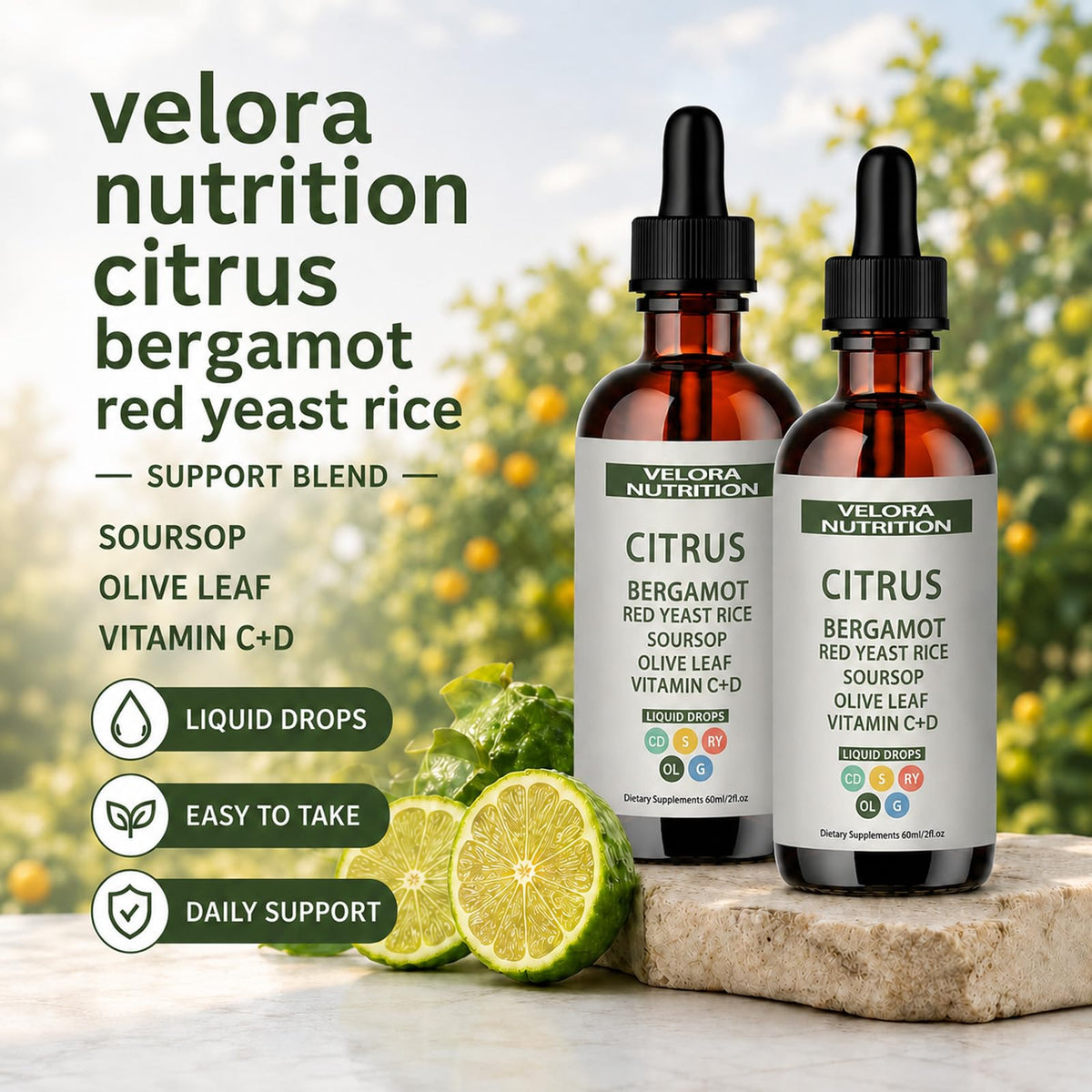 natural cholesterol support Velora drops