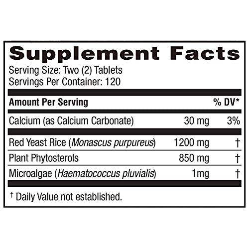 natural cholesterol support Weider Red Yeast Rice