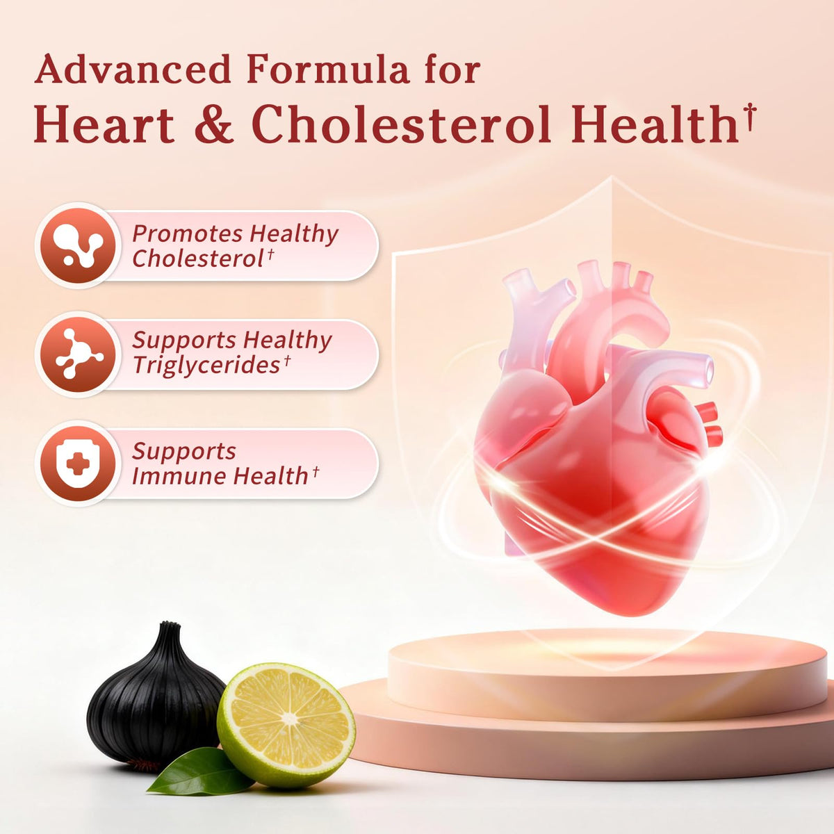 natural cholesterol support with garlic