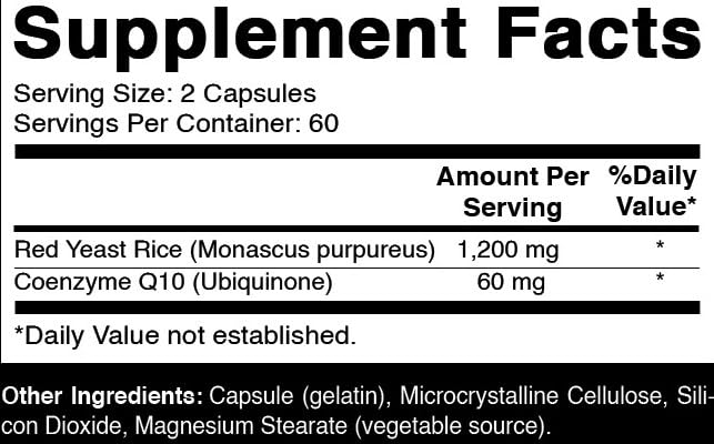 Natural cholesterol support with Oxify Red Yeast Rice