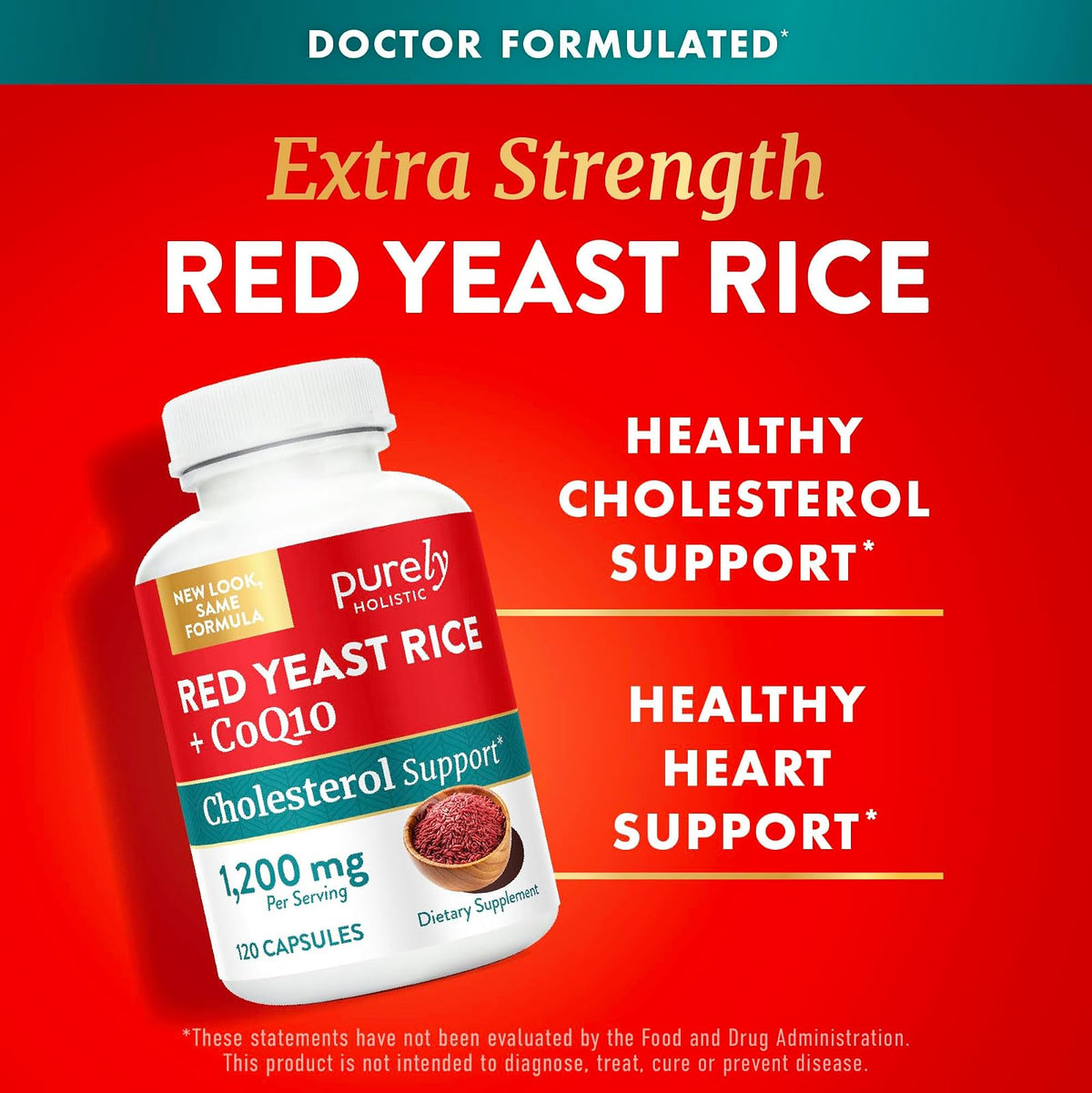 Natural cholesterol support with Red Yeast Rice