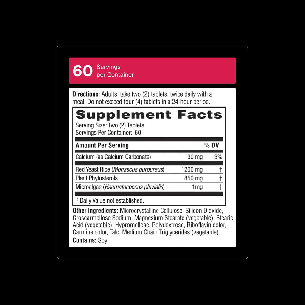Natural cholesterol support with Weider Red Yeast Rice
