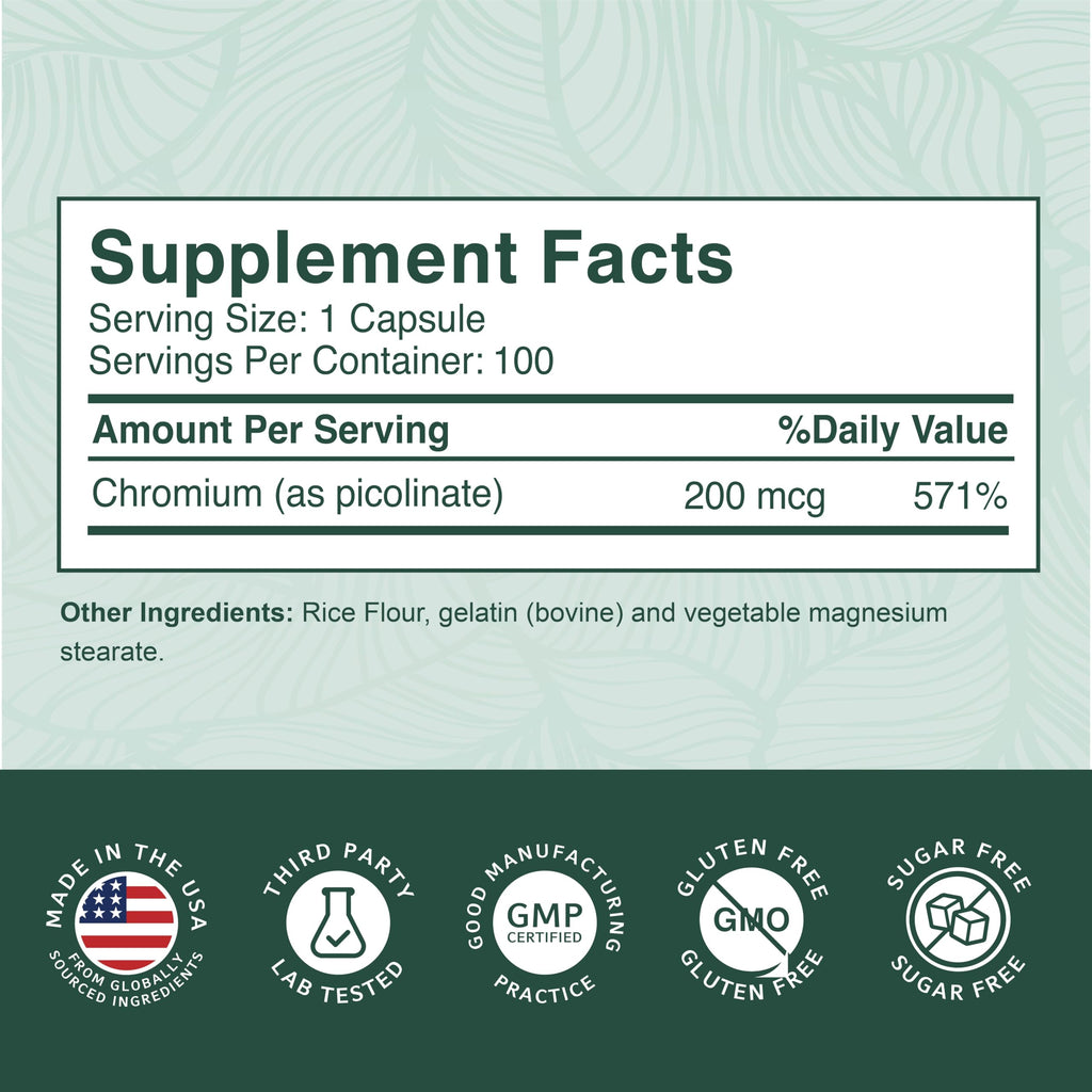 natural chromium for metabolism boost
