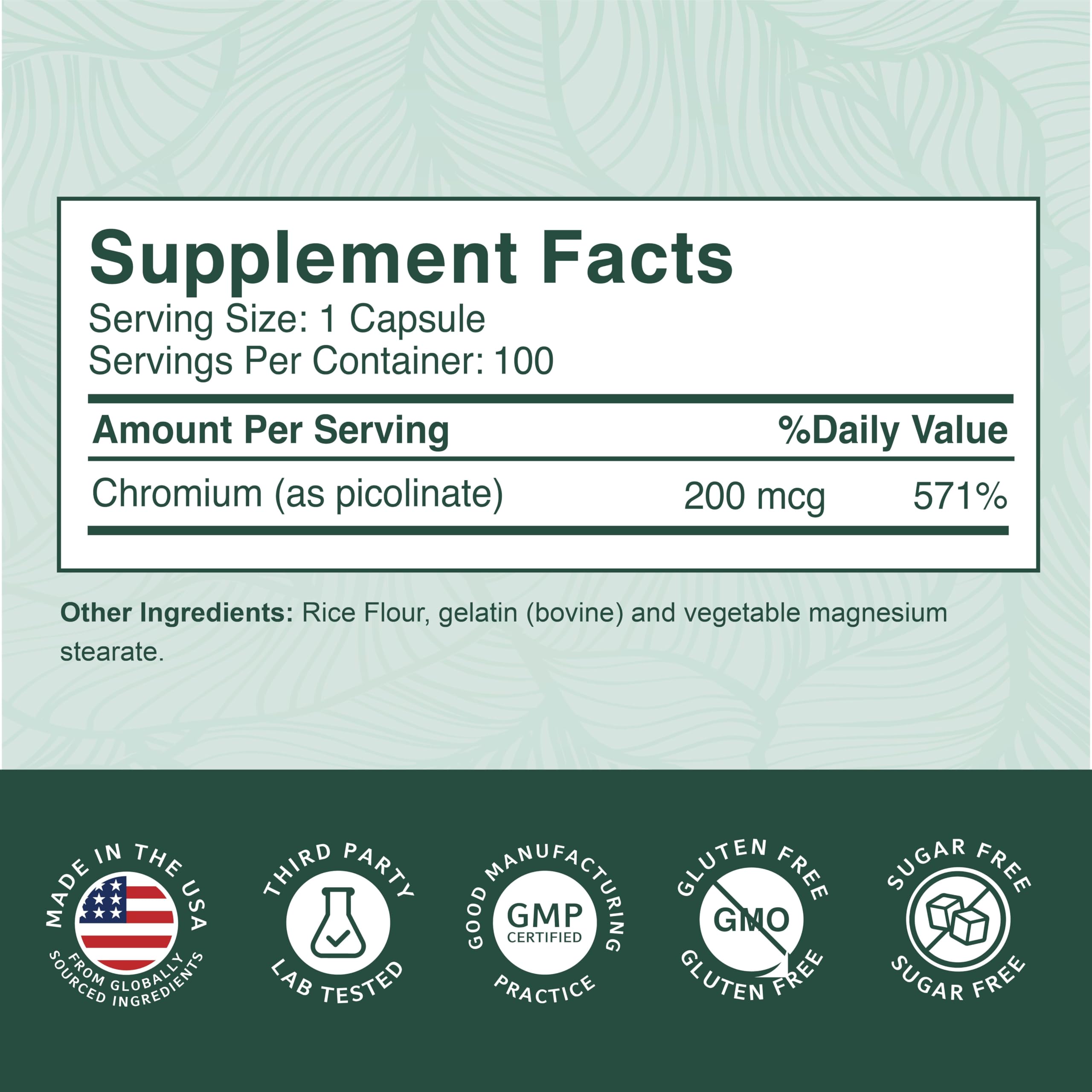 natural chromium for metabolism boost