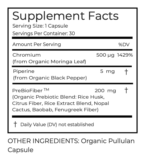 Natural chromium for optimal wellness