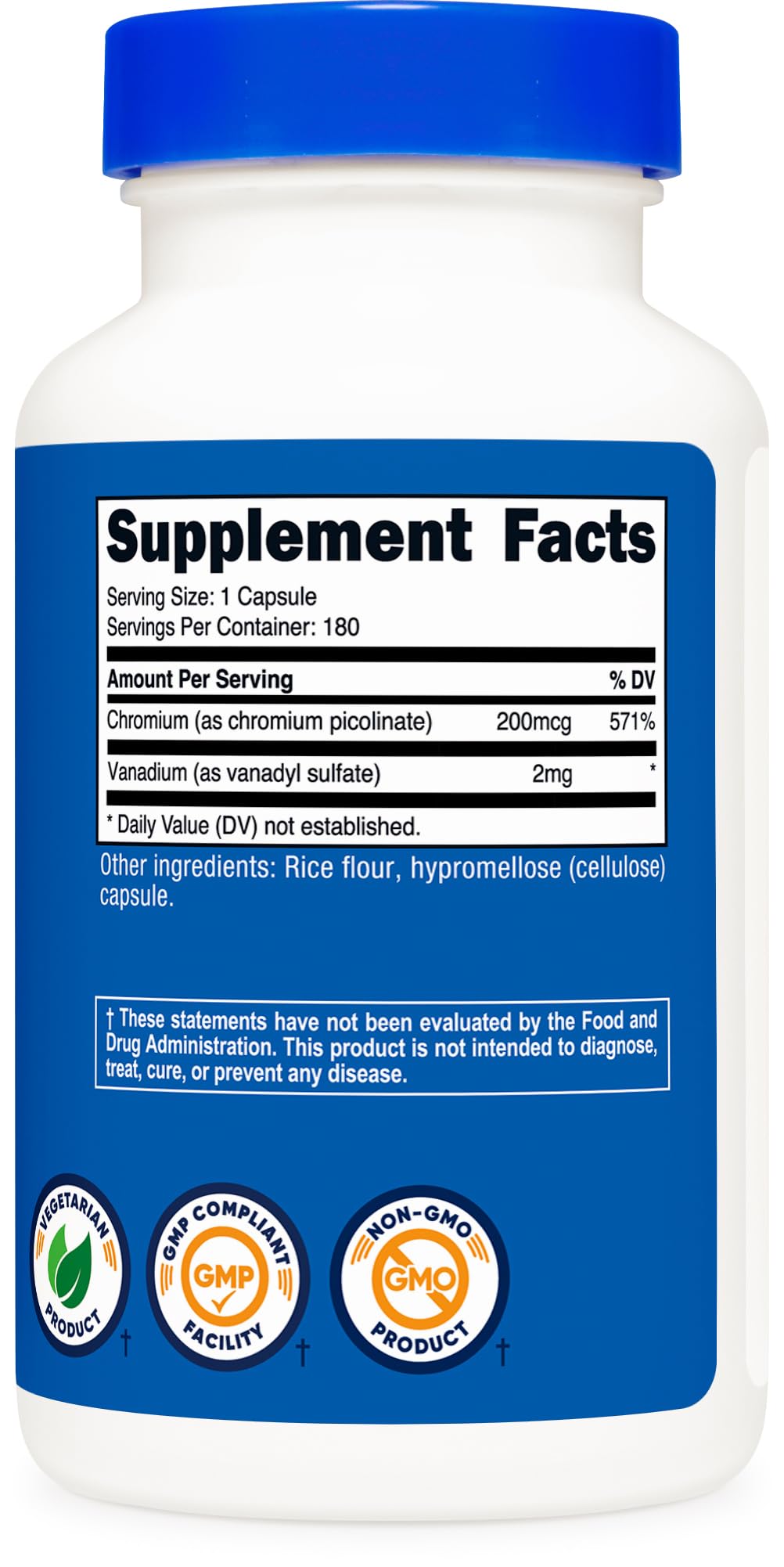 Natural chromium supplement for daily nutrition