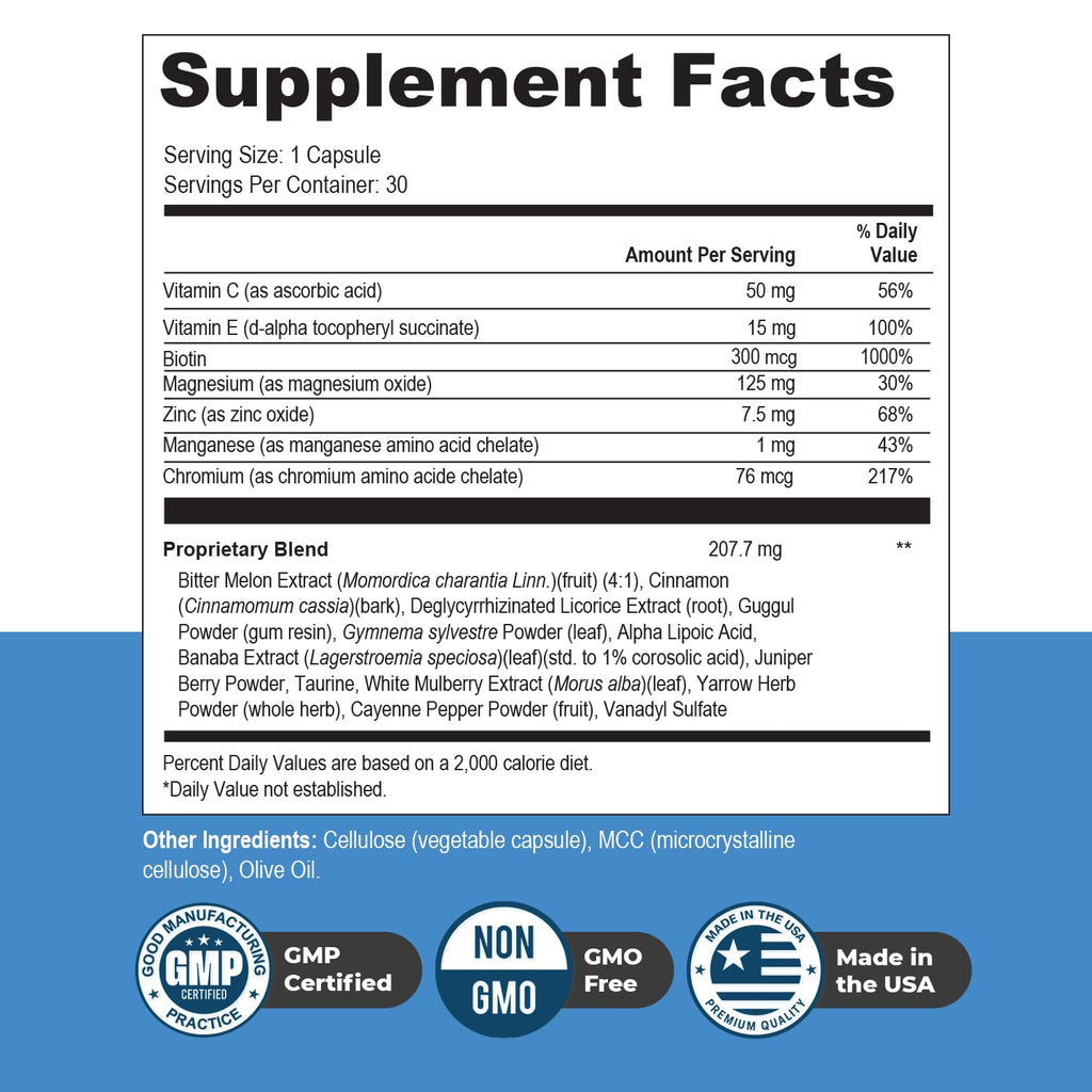 Natural chromium supplement for healthy metabolism