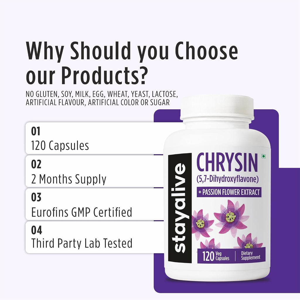 Natural Chrysin supplement for vitality