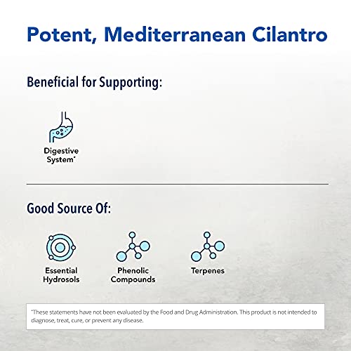 Natural cilantro for digestive support