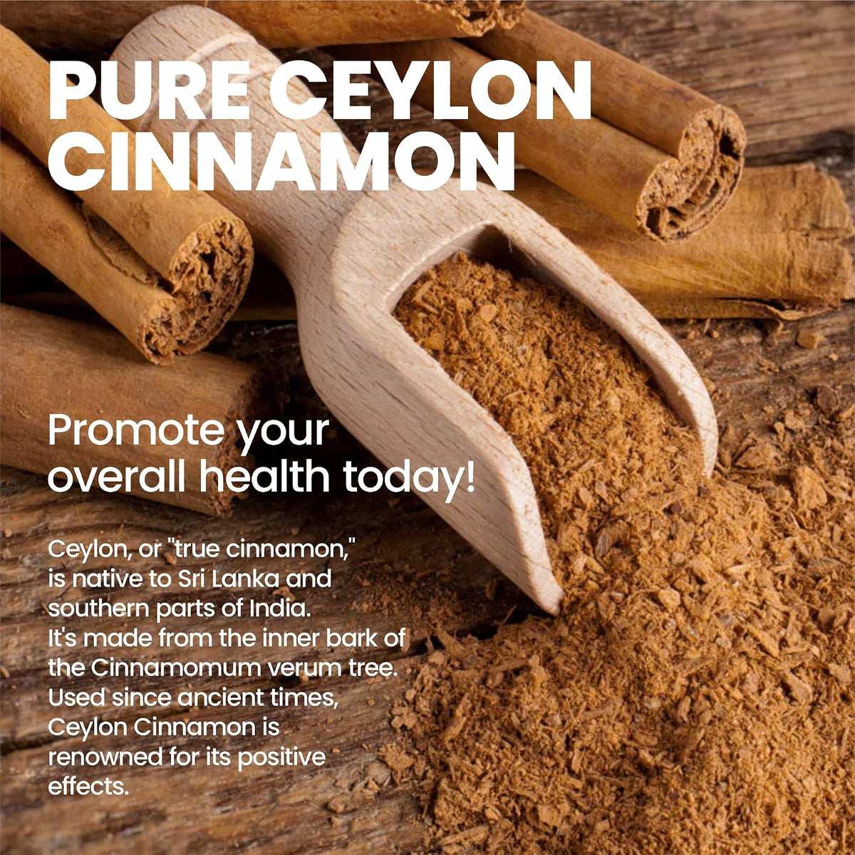 Natural cinnamon for blood sugar support