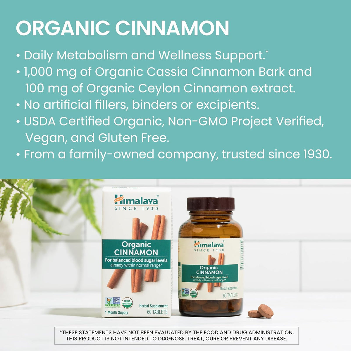 Natural cinnamon supplement for wellness