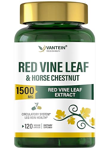 natural circulation support with red vine leaf