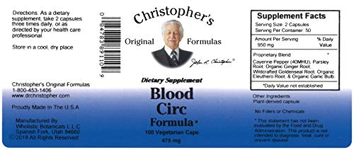 natural circulatory health capsules