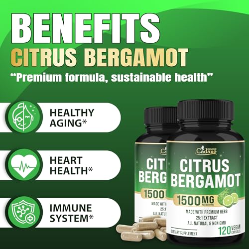 natural Citrus Bergamot capsules for vitality