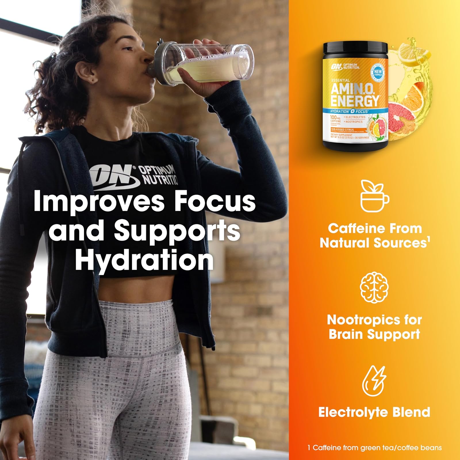 Natural citrus energy supplement