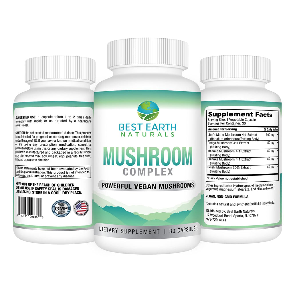 natural clarity with mushroom supplement