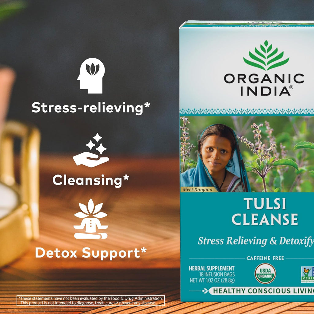 natural cleanse with tulsi tea